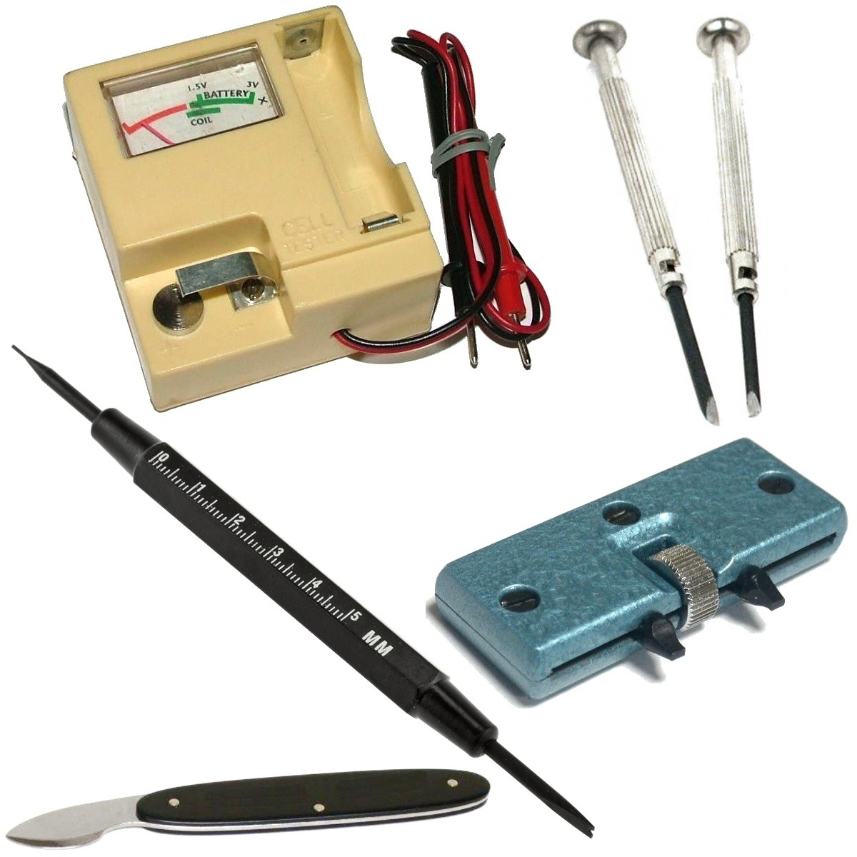 Watchmakers tools set with battery tester S1 DELUXE STAR perfect for ...