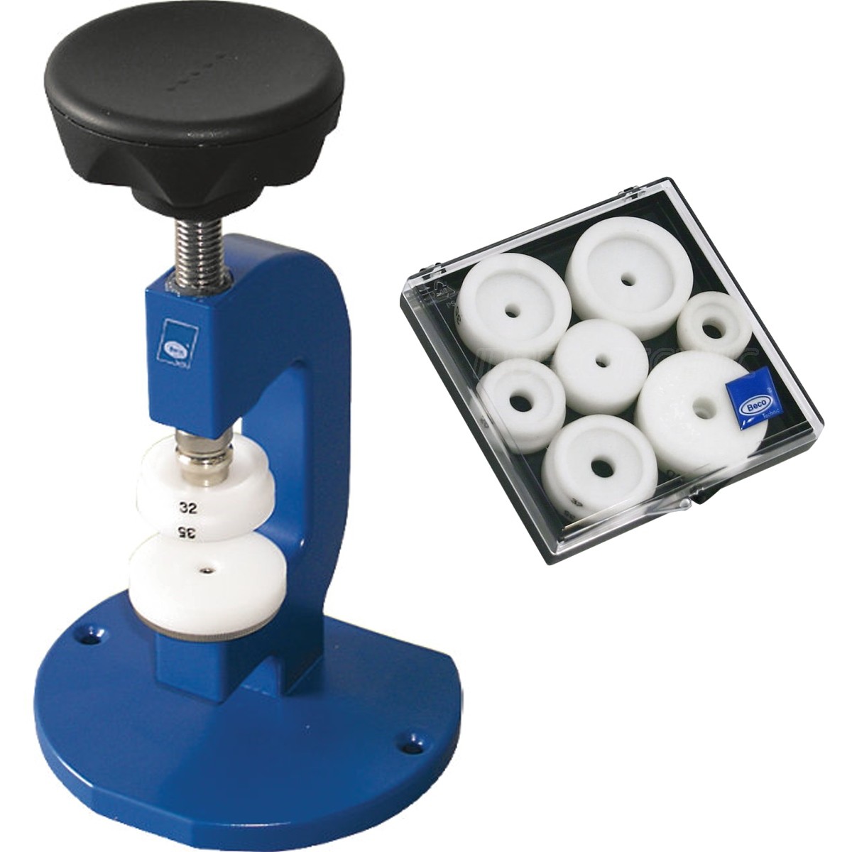 Beco Technic, PROFI PRESS winding press with snap-on dies - watch case ...