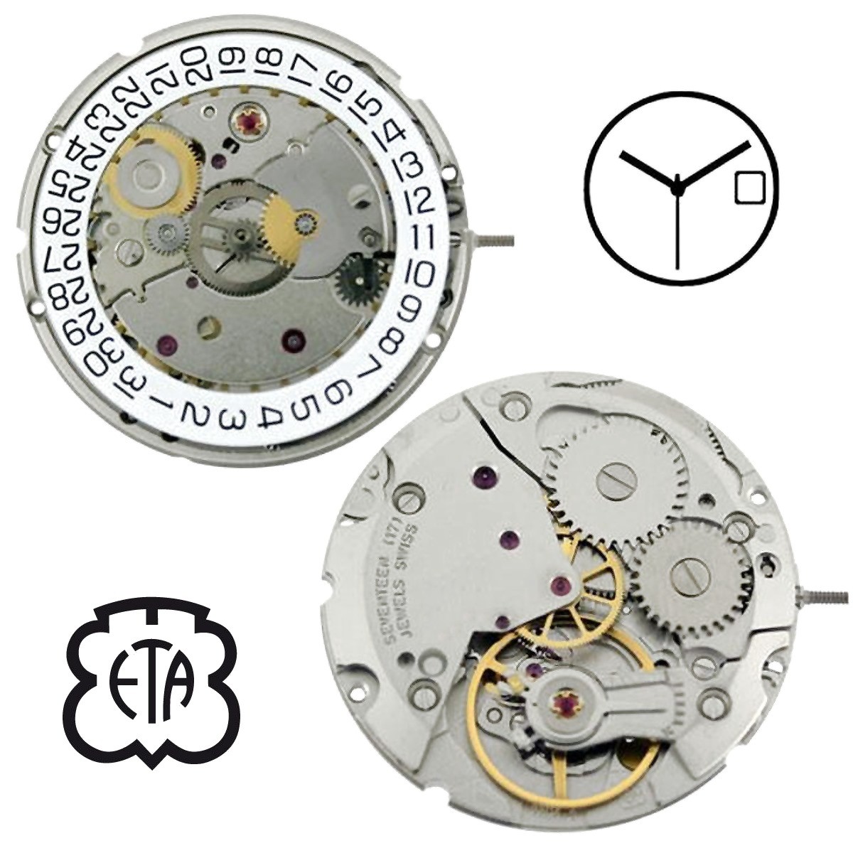 ETA 2804-2 manual wind mechanical watch movement - Price list ETA watch movements- Online Store