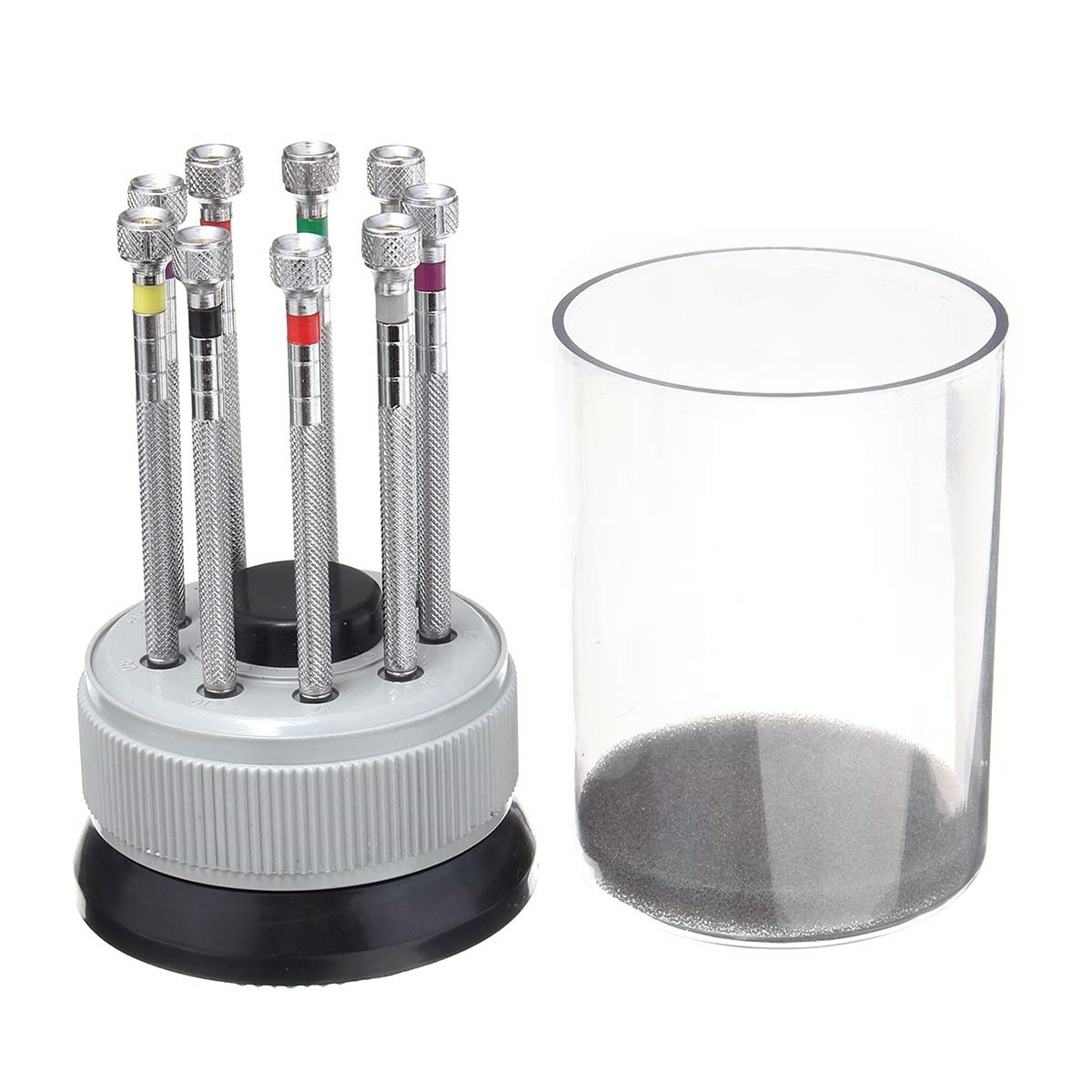 9 Screwdriver revolving stand with dust cover for watchmaker - perfect ...