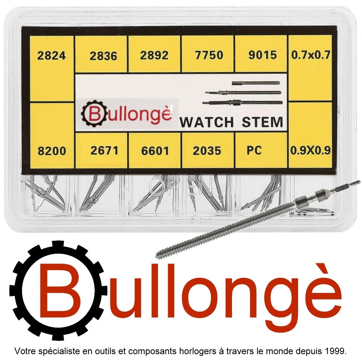 Assortment watch stems for popular ETA movements 2824, 2836, 2892, ETA ...