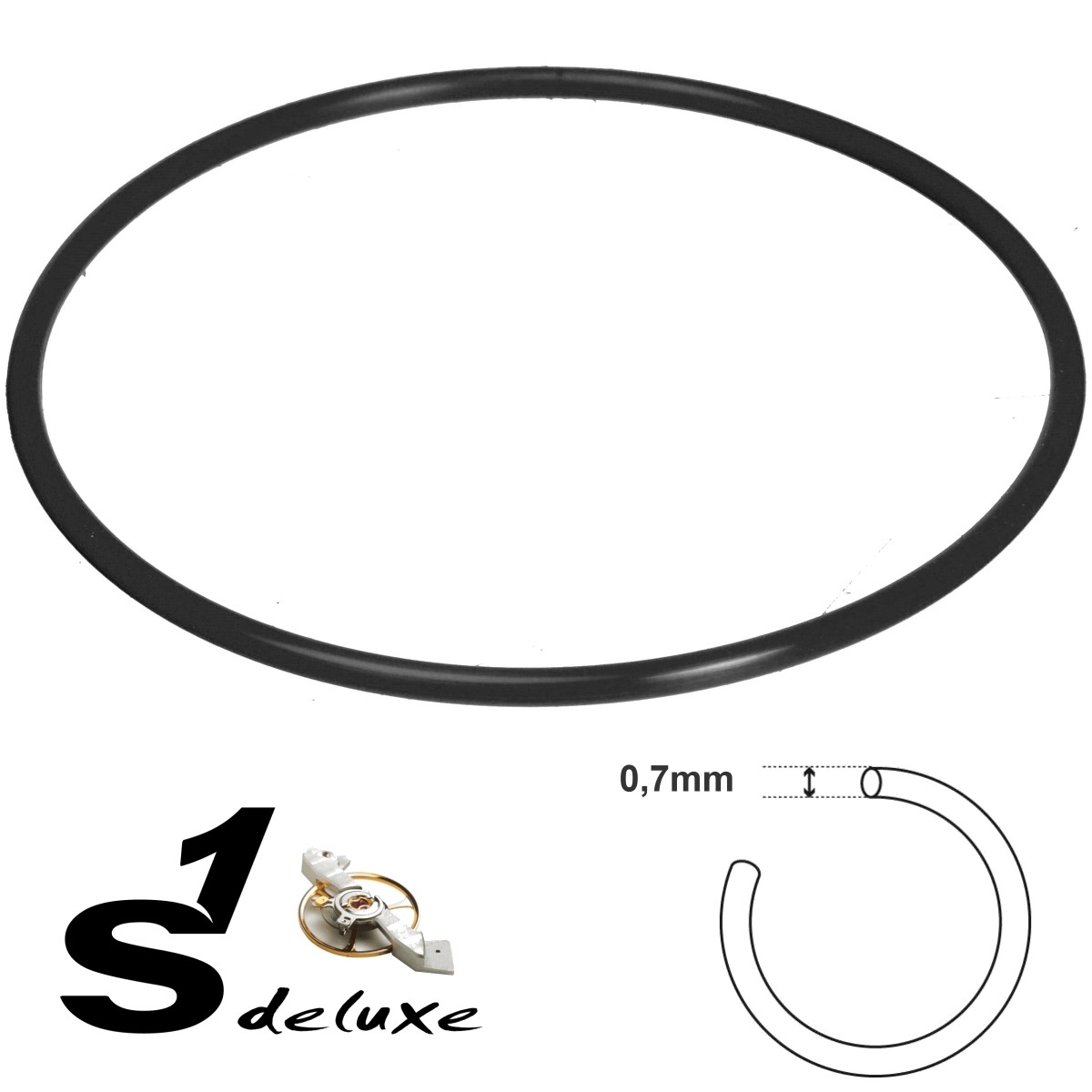 100 watch seals / O-Rings 32 up to 50mm - Rubber washer round for watches