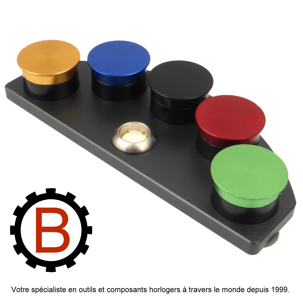 Oil base BULLONGÈ BOE-5 with 5 lockable watch oil cups - Watchmaker ...