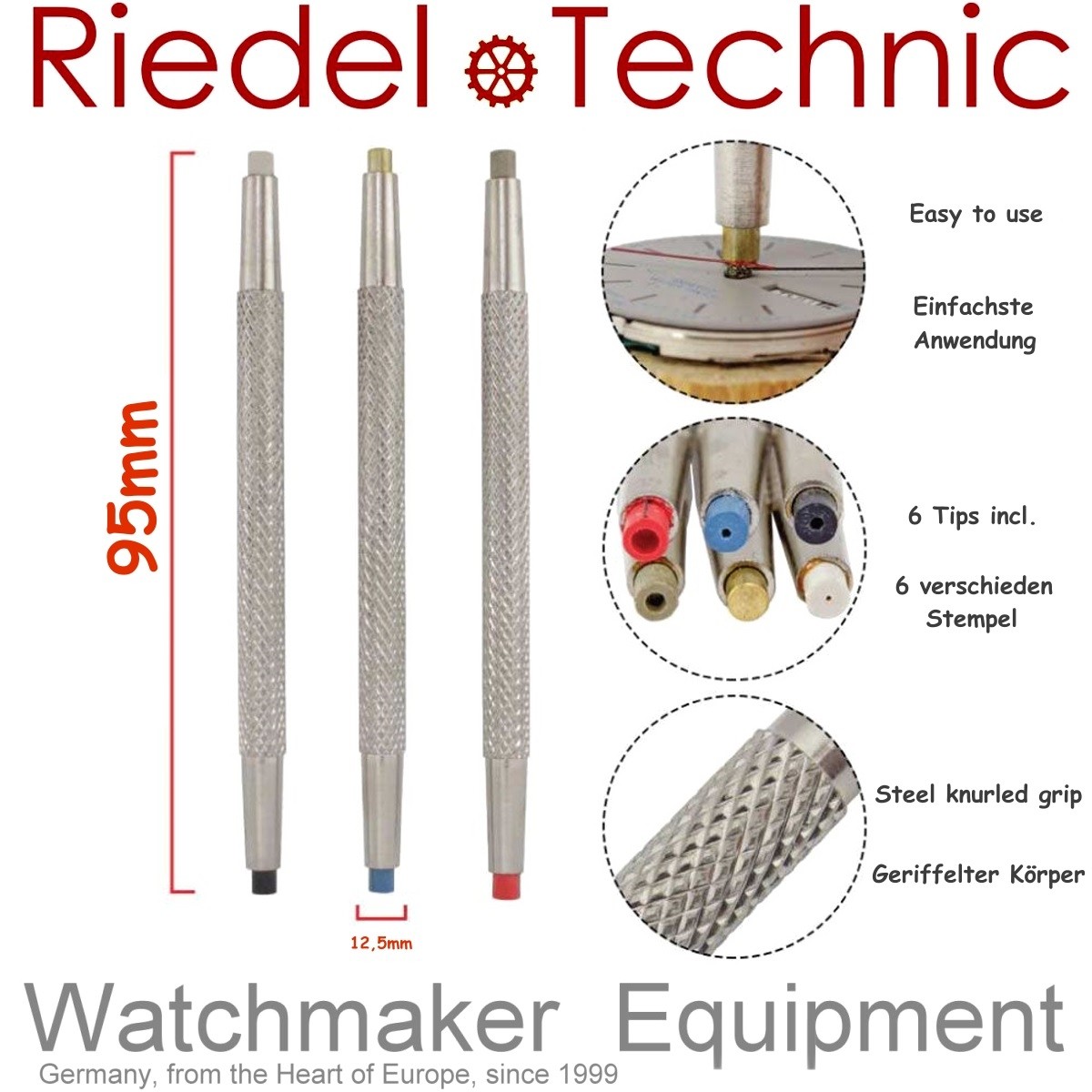 Watch hand install setting tool assortment RIEDEL TECHNIC BASIC - Basic ...