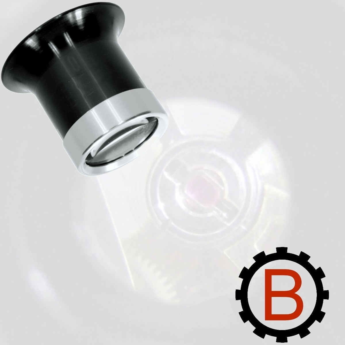 Watchmakers eye loupe OMG-STYLE aluminium - lightweight alu eye loupe ...