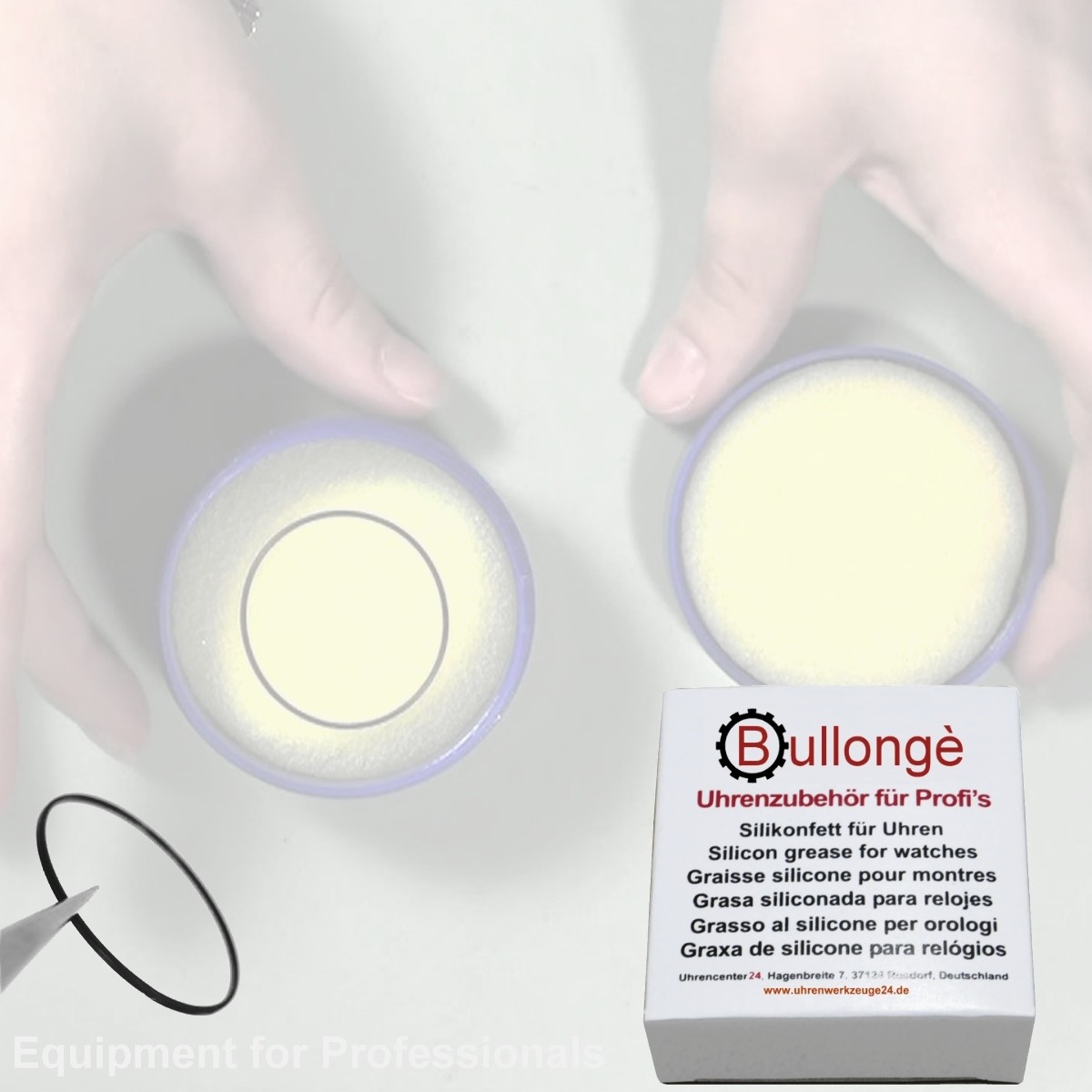 Sealing grease lubricator box BULLONGÈ LUBRIGASKETS - Watch case, crown ...