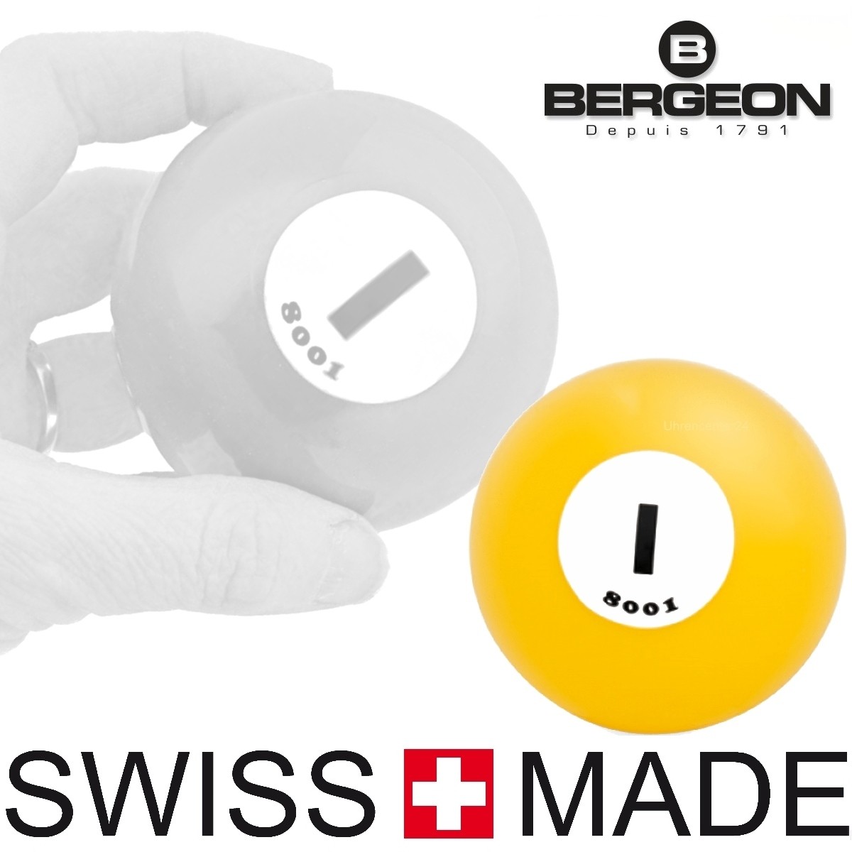 Bergeon 8001 ball and pocket watch case back opener - opening screws on ...