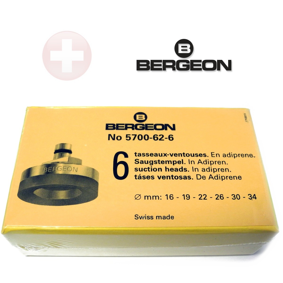 BERGEON 5700-62-6 upper suction dies for Bergeon 5700 watch case opener
