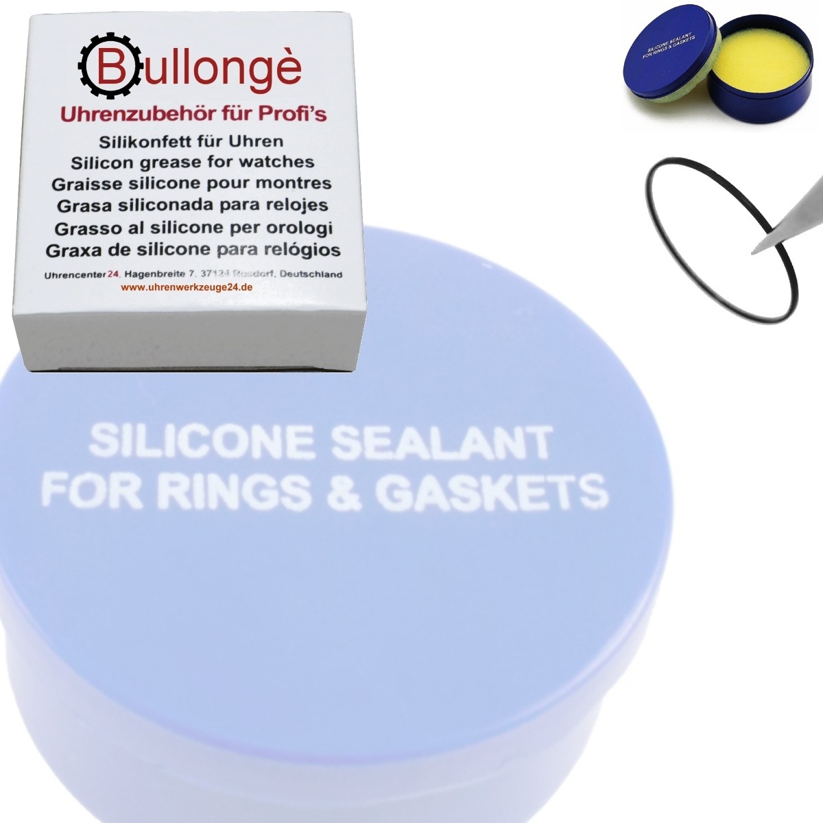 Sealing grease lubricator box BULLONGÈ LUBRIGASKETS - Watch case, crown ...
