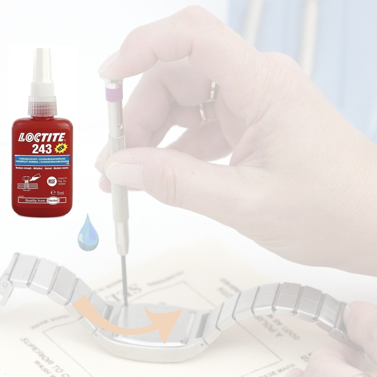 LOCTITE 243 threadlocker for watch screws, pins etc - Watchmaker ...