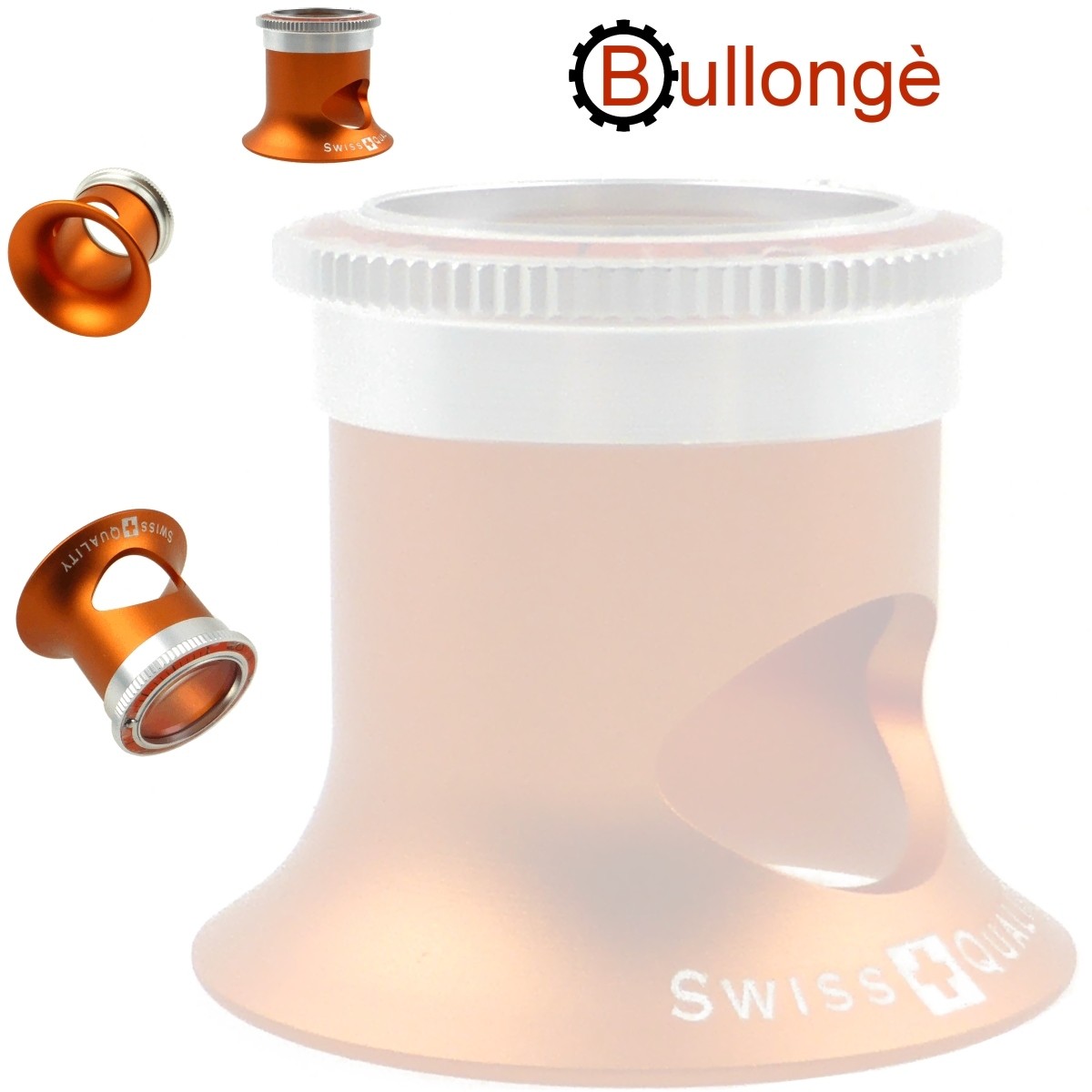 Watchmakers eye loupe magnifier BULLONGÈ Omega Seamster style bezel