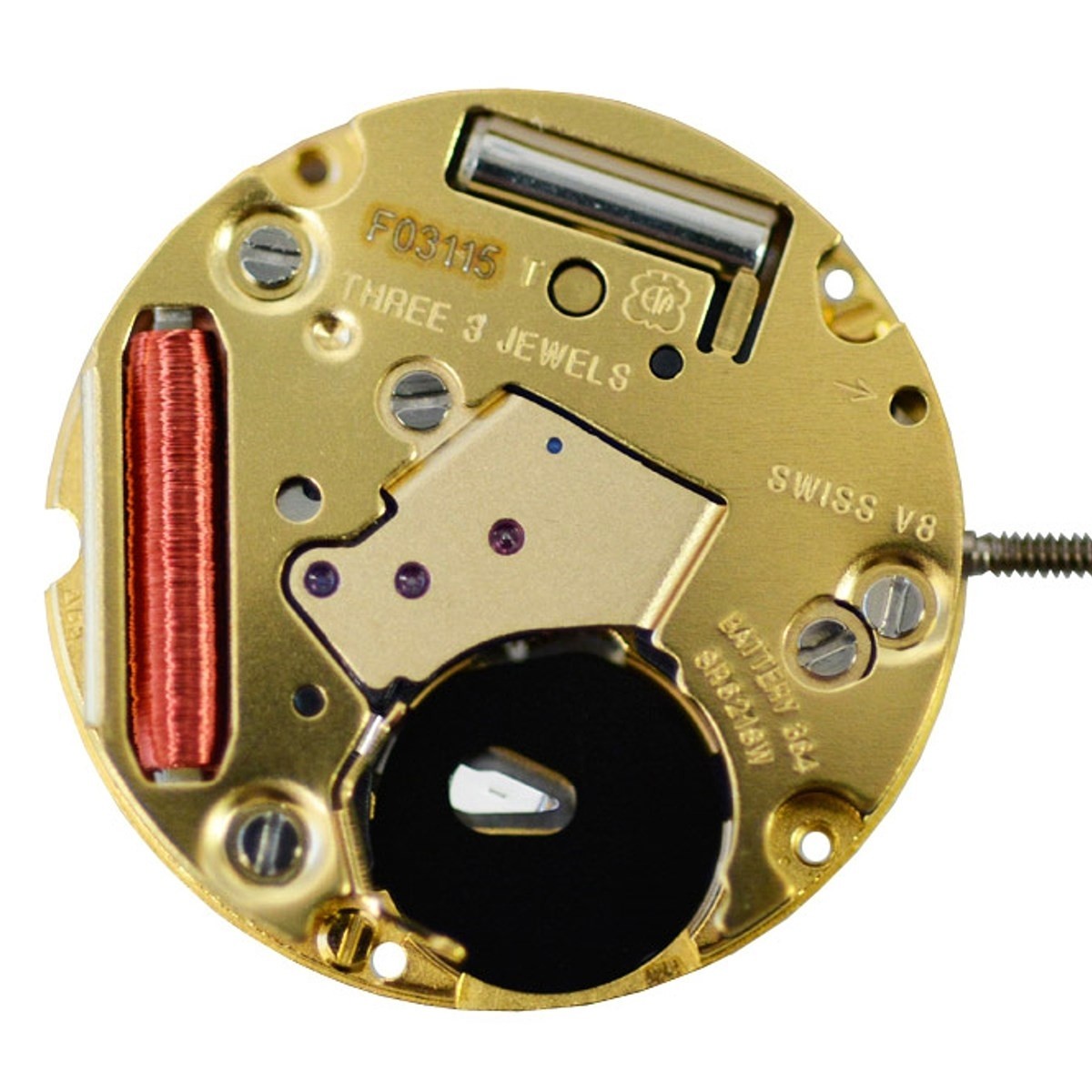 Quartz watch movement ETA F03.115 HeavyDrive Date 6 Buy an replace ETA F03115 movement DIY