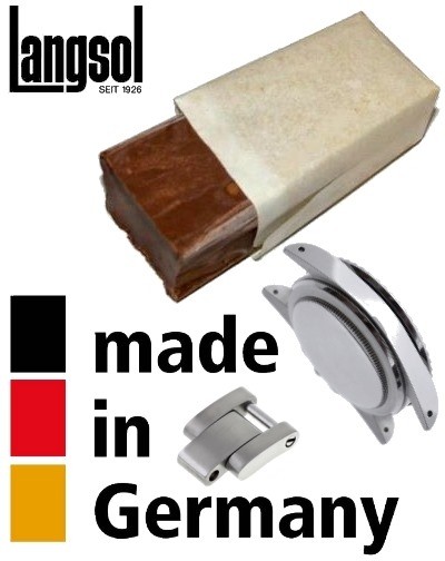 Langsol solid polishing paste, brown - Remove scratches from your wrist ...